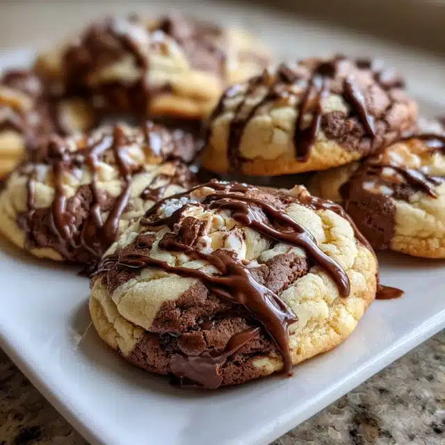 Soft and Chewy Marble Cookies
